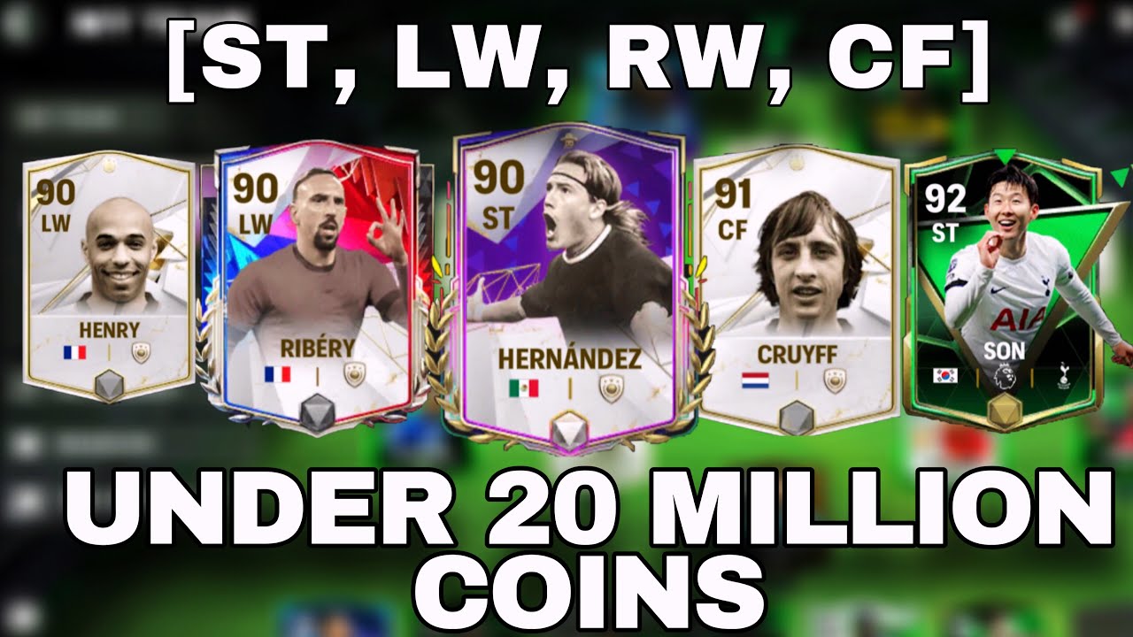 BEST ATTACKERS [ ST, LW,RW, CF] UNDER 20 MILLION COINS | FC MOBILE ...