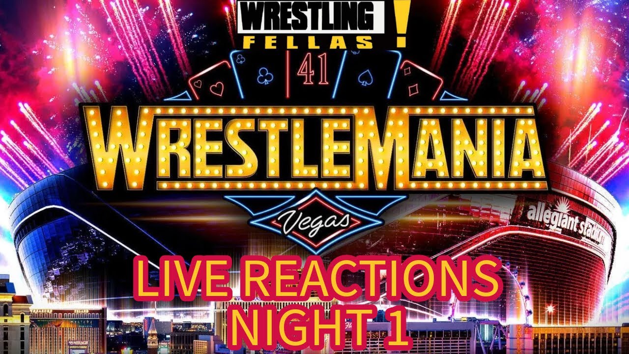 WWE WRESTLEMANIA NIGHT 1 LIVE REACTIONS - YouTube
