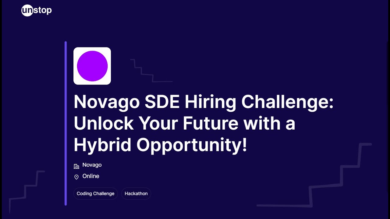 Novago sde hiring challenge questions | Novago coding challange assessment questions | novago ...