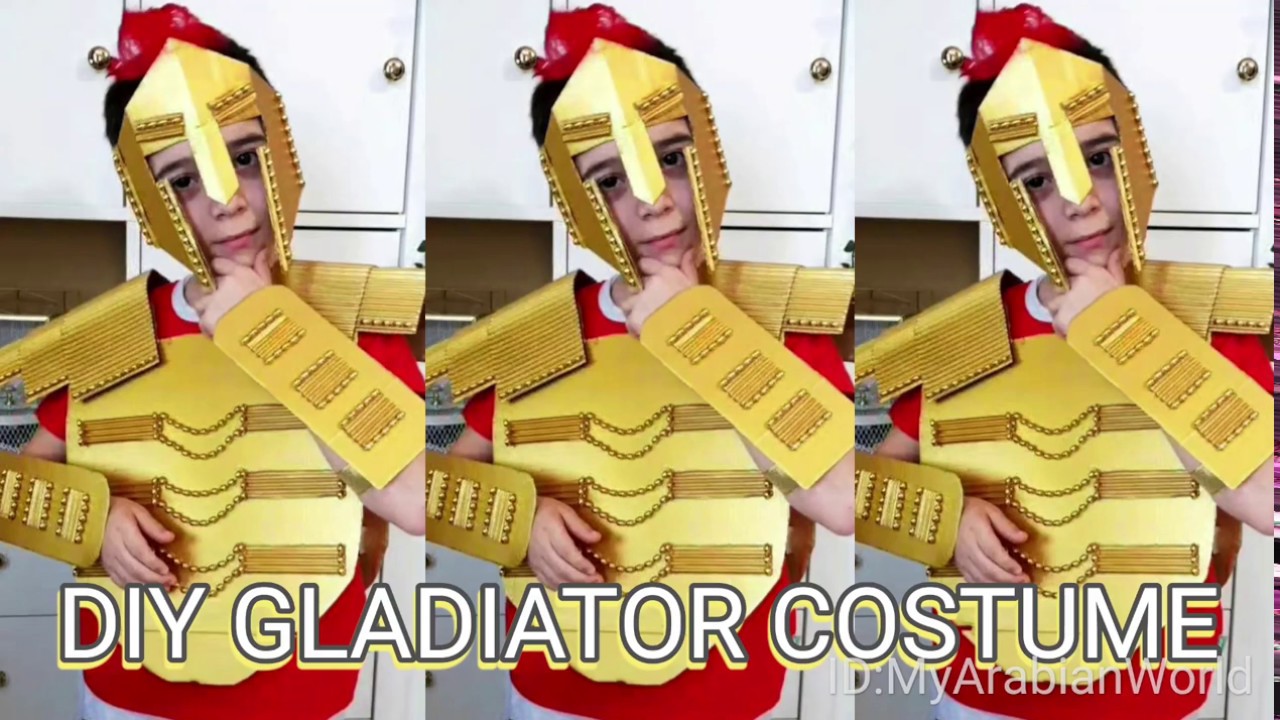 DIY GLADIATOR COSTUME - YouTube