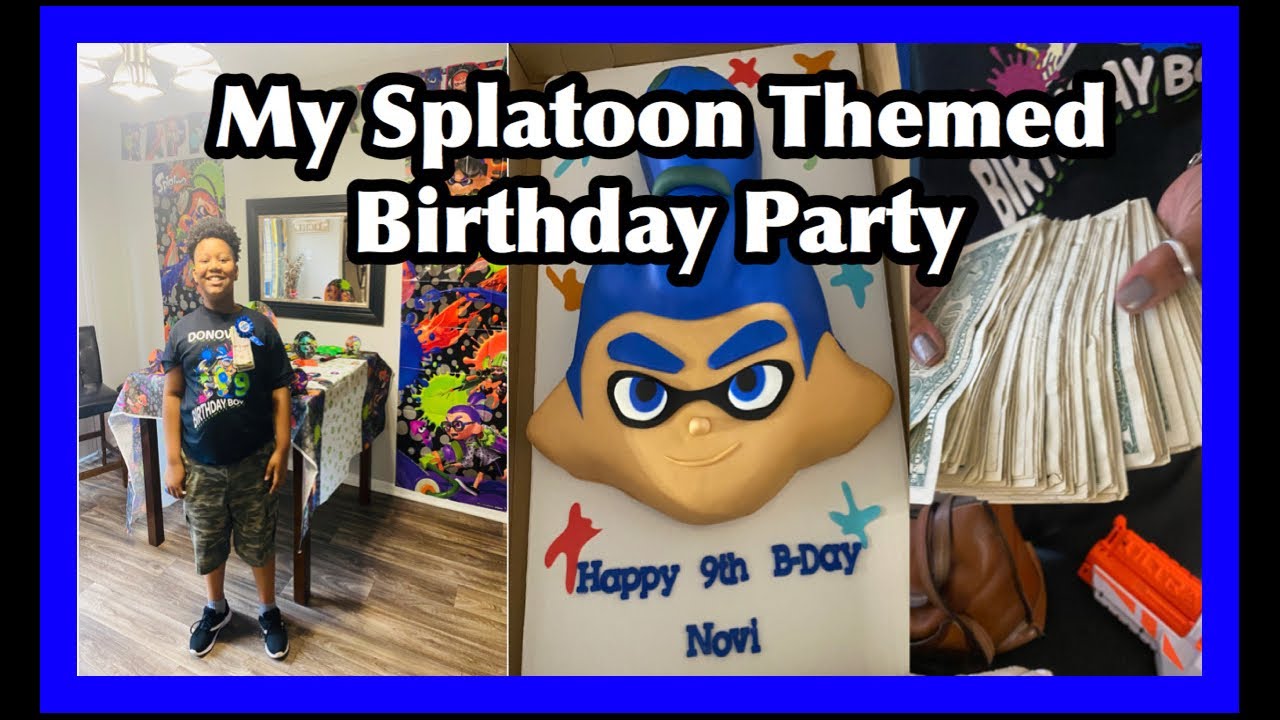 My 9th Splatoon Themed Birthday Celebration + Money Scavenger Hunt ...