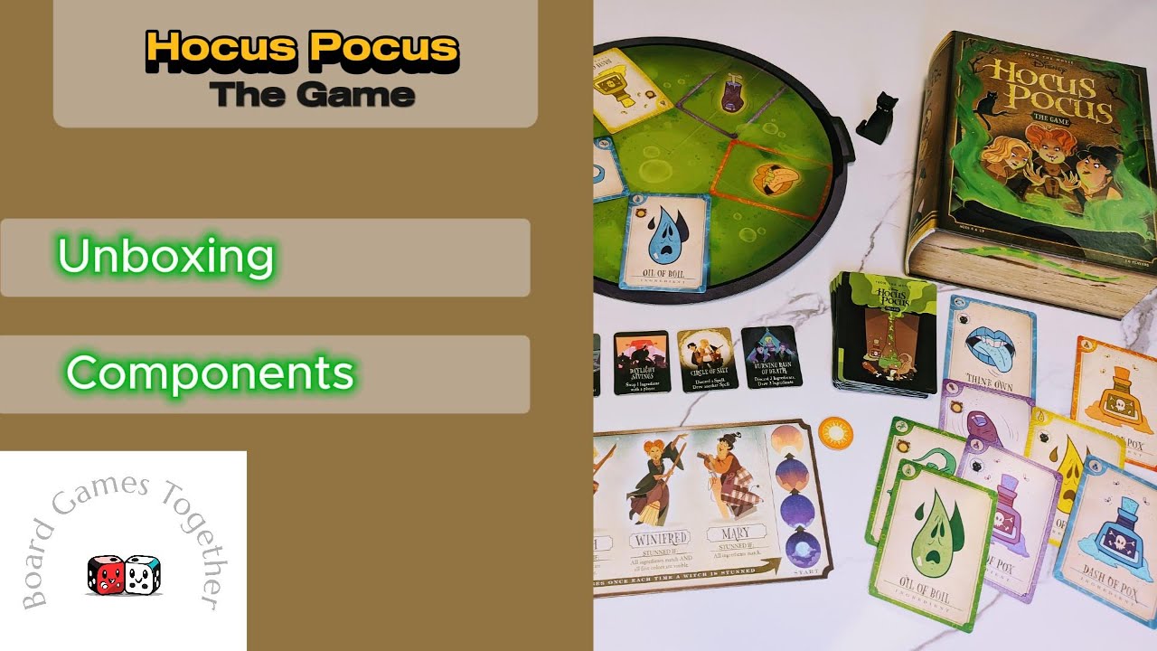 Hocus Pocus The Game (Unboxing and Components) - YouTube