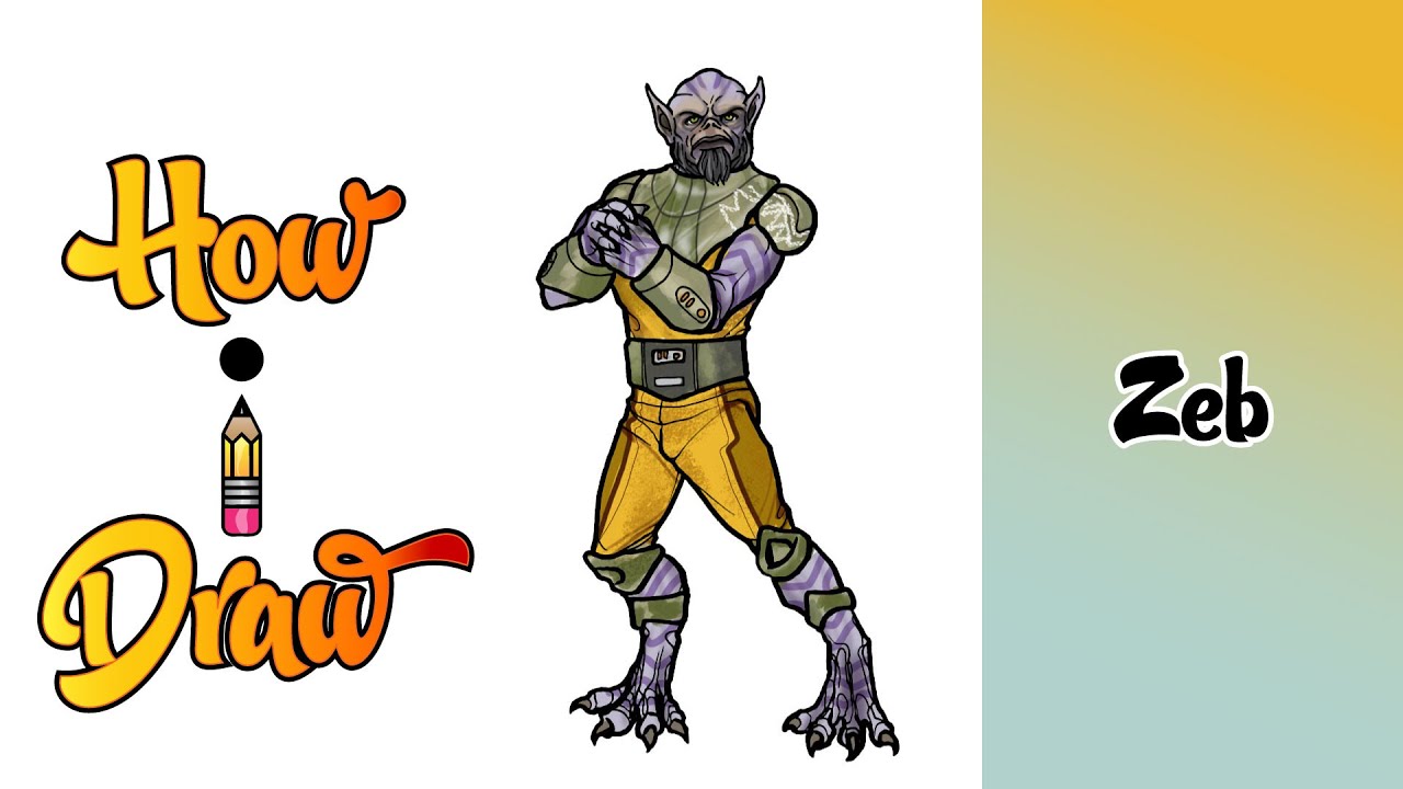 How I Draw ZEB from [STAR WARS] REBELS - YouTube