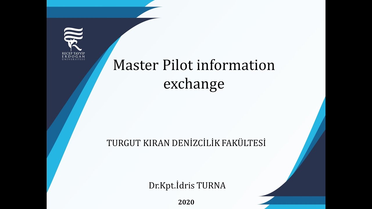 Master Pilot information exchange - YouTube