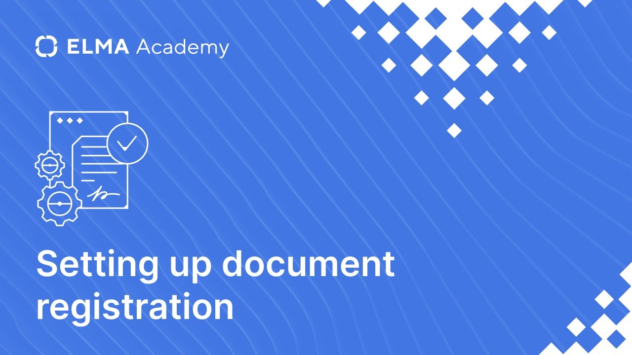 How to set up document registration - YouTube