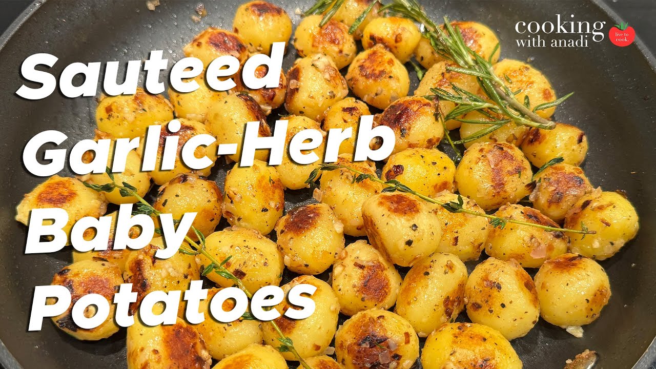 Baby Potatoes With Garlic Butter That Taste Incredible - YouTube