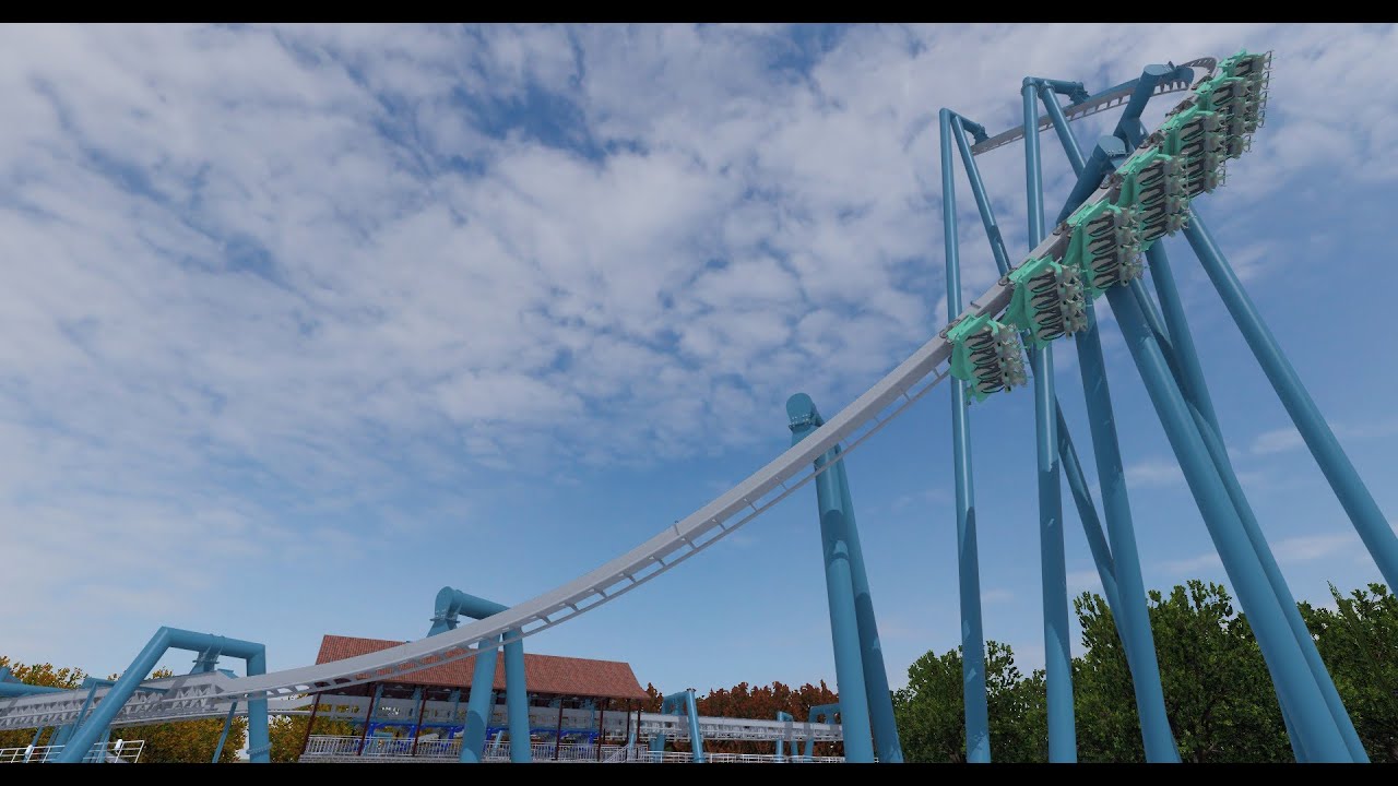 Jet Stream (No Limits 2 swing launch flying coaster) - YouTube