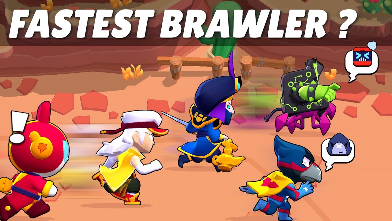 BRAWL STARS ALL TRIOS FASTEST BRAWLER - YouTube