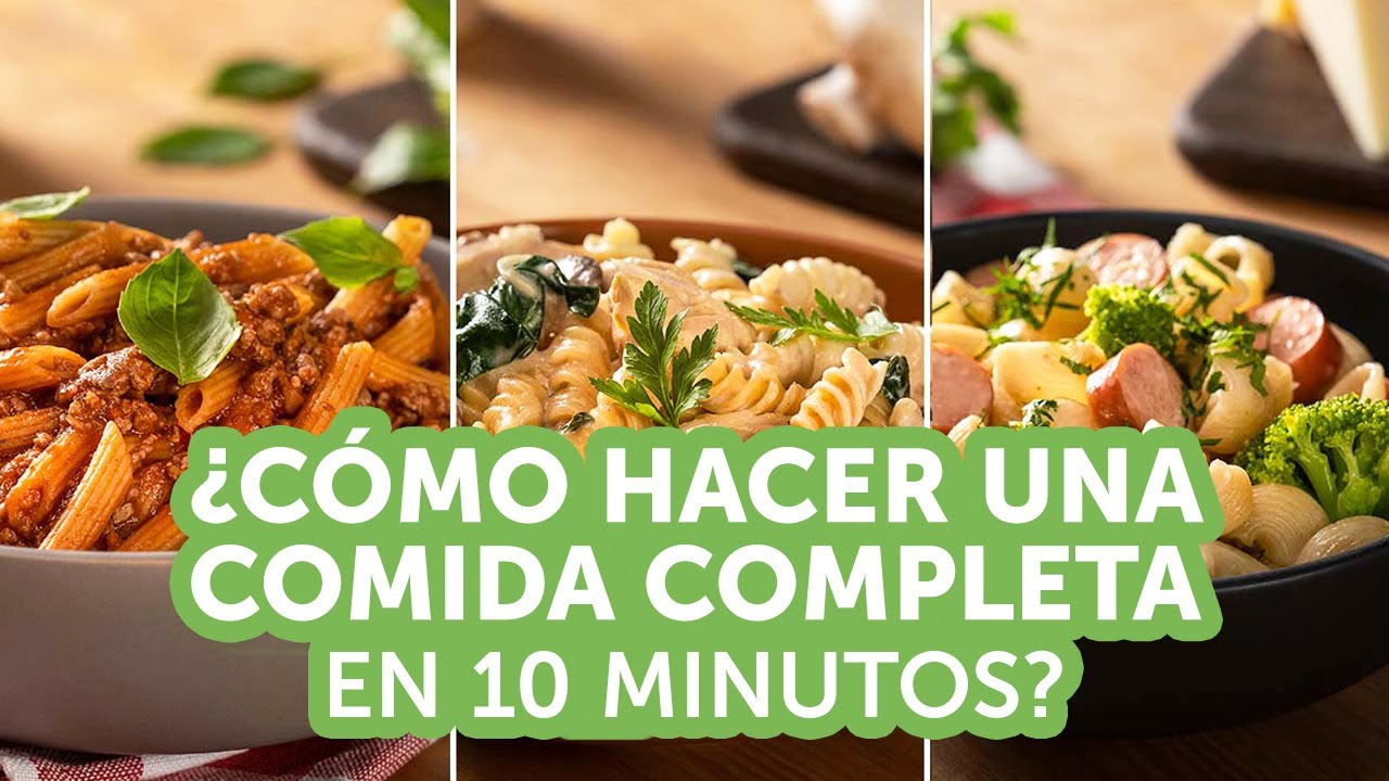 ¿Cómo hacer una comida completa en 10 minutos? | Kiwilimón - YouTube