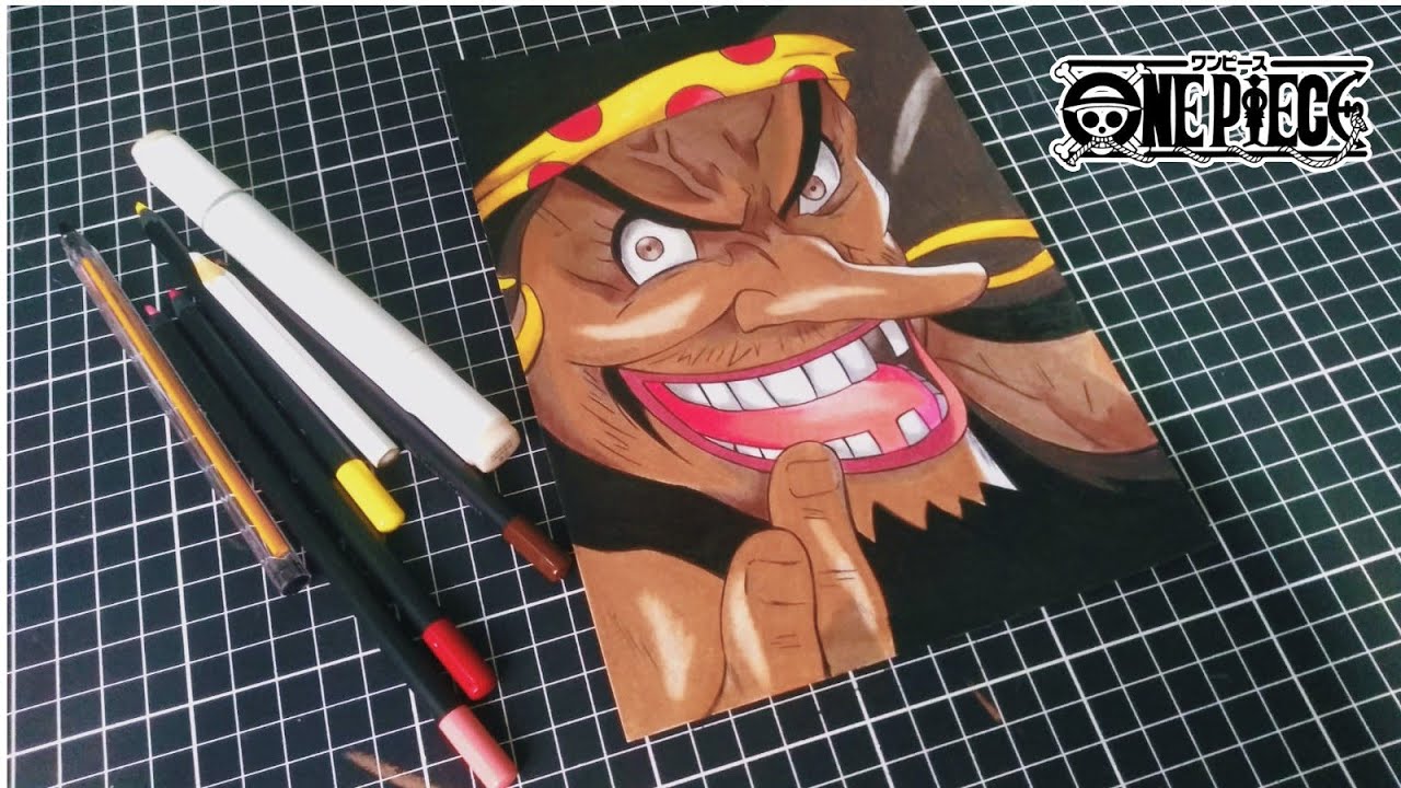 speed drawing do barba Negra -fanart/ One piece. #onepiece #drawing # ...