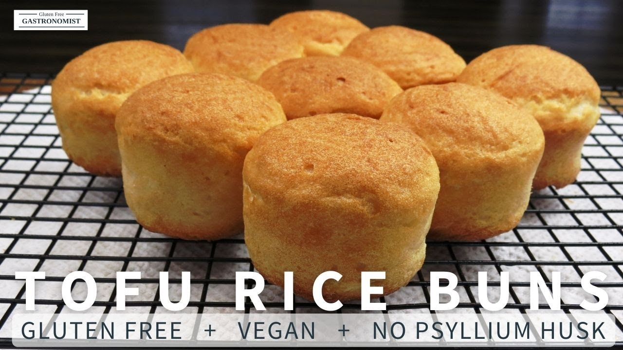 Tofu Rice Buns - Vegan + Gluten-Free (Without Psyllium) - YouTube
