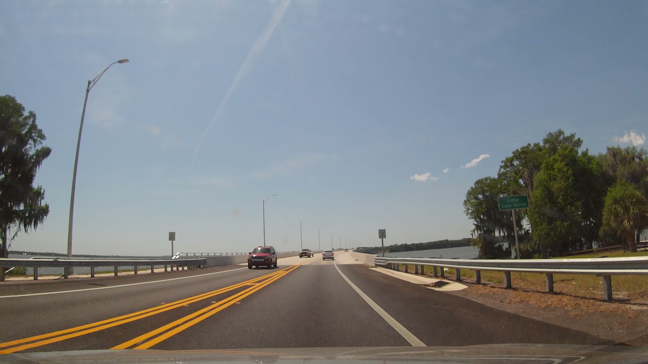 Driving Across The Howey Bridge - Little Lake Harris - Florida - YouTube