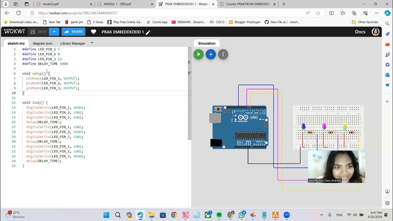 PENGENALAN EMBEDDED SYSTEM DENGAN ARDUINO UNO SEDERHANA (WOKWI) - YouTube