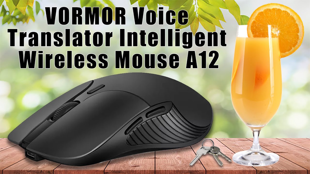 VORMOR Voice Translator Intelligent Wireless Rechargeable Mouse A12 ...