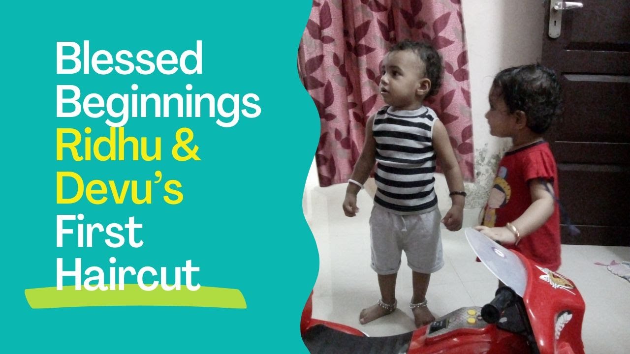 Ridhu and Devu's First Haircut - Kumarakovil - YouTube