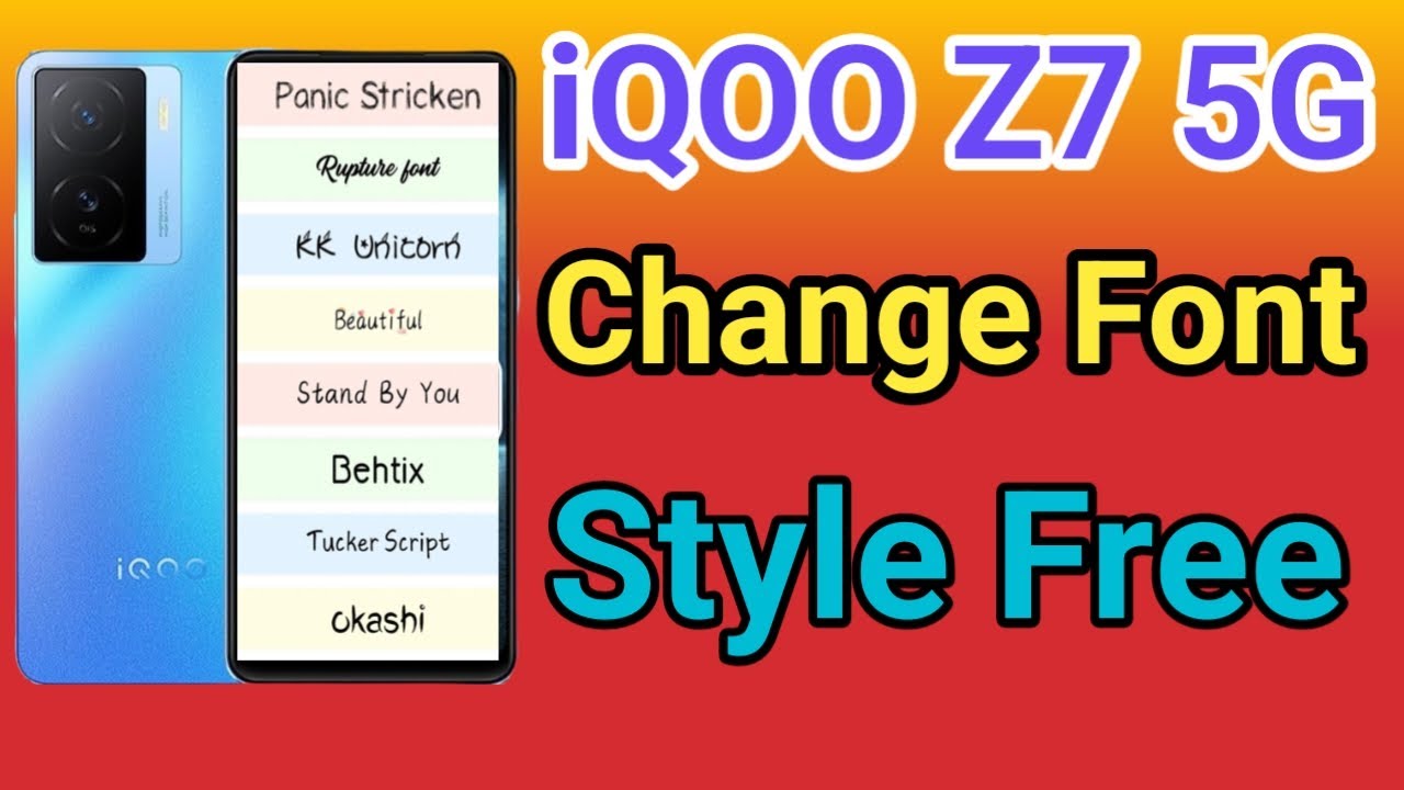 How To Change Font Style iQOO Z7 5G How To Download Font Style iQOO Z7 ...