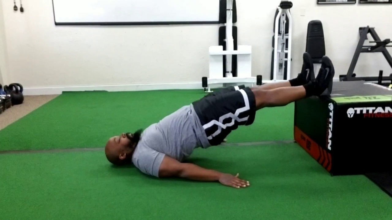 STRAIGHT-LEG GLUTE BRIDGE - YouTube