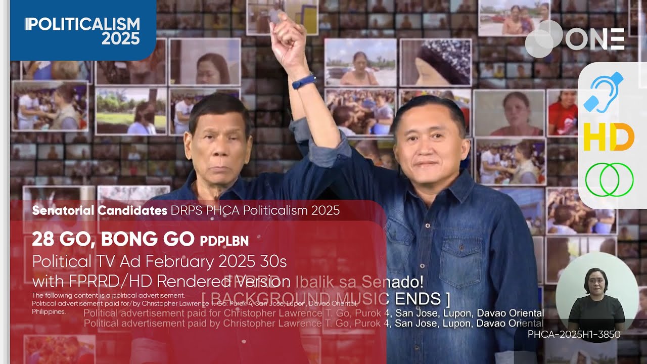 GO, BONG GO (PDPLBN) Political TV Ad February 2025 15s (HD Rendered ...