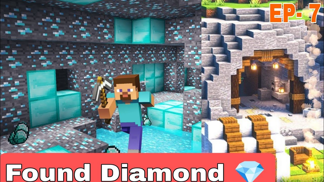 I Found Diamond 💎 in Minecraft ! Explore Biggest cave EP-7 - YouTube