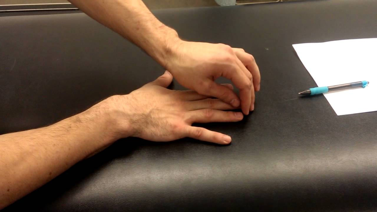 PROM finger mobility extension - YouTube