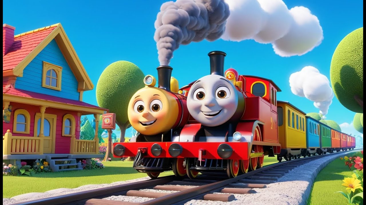 Choo Choo! The Train on the Track | Fun Train Rhyme for Kids | Toddler ...