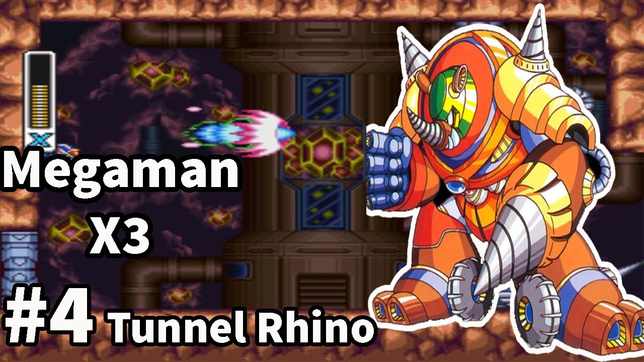 Guía Megaman X3 SNES Parte 4 Tunnel Rhino - YouTube