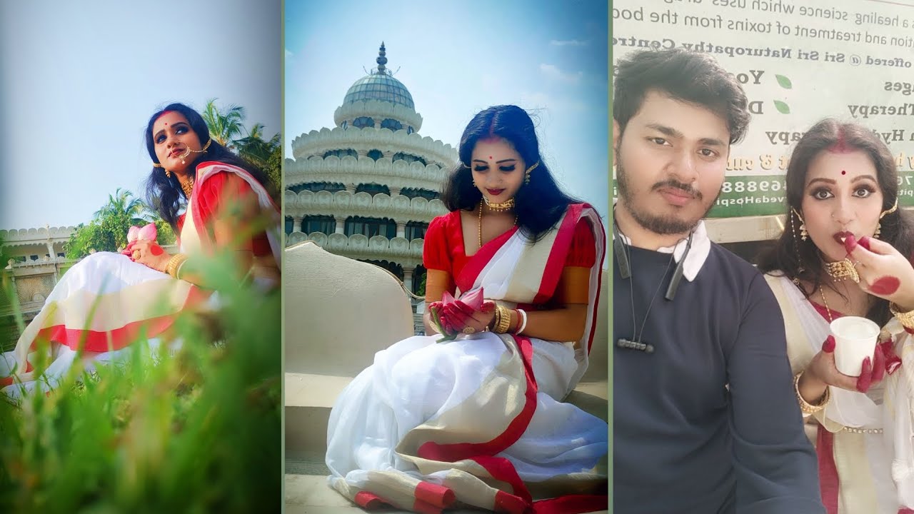 Agomoni shoot korlam Banglore r art of living (ashram)// mini vlog//Art ...