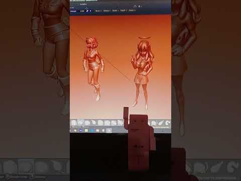 modelo3d estilo anime ink.#blender #anime3d #humor  #modelo3d  #roblox #3danimation