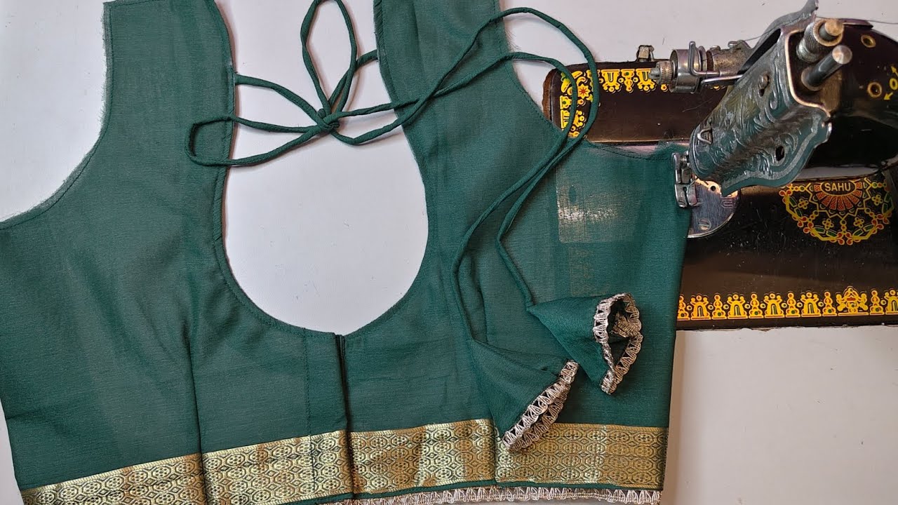 Trending Deep Neck Back Hook Blouse Design || Blouse Back Neck FULL ...
