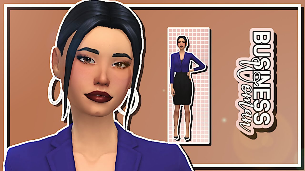 Business Woman - The Sims 4 (CAS) - YouTube