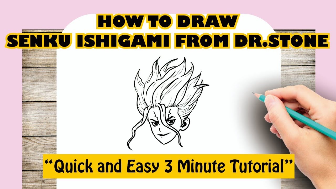 How to Draw Senku Ishigami from Dr.Stone - YouTube