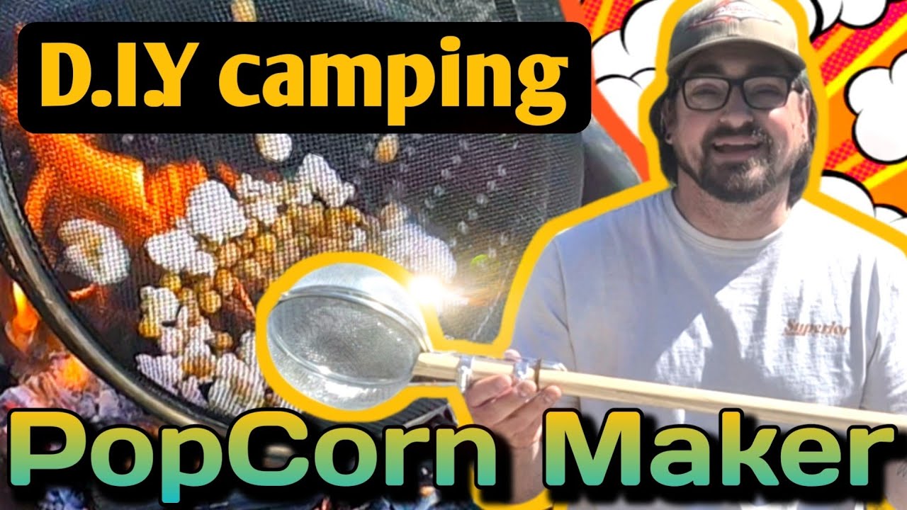 Popcorn in the Forest? Build a Campfire Popcorn Maker - YouTube