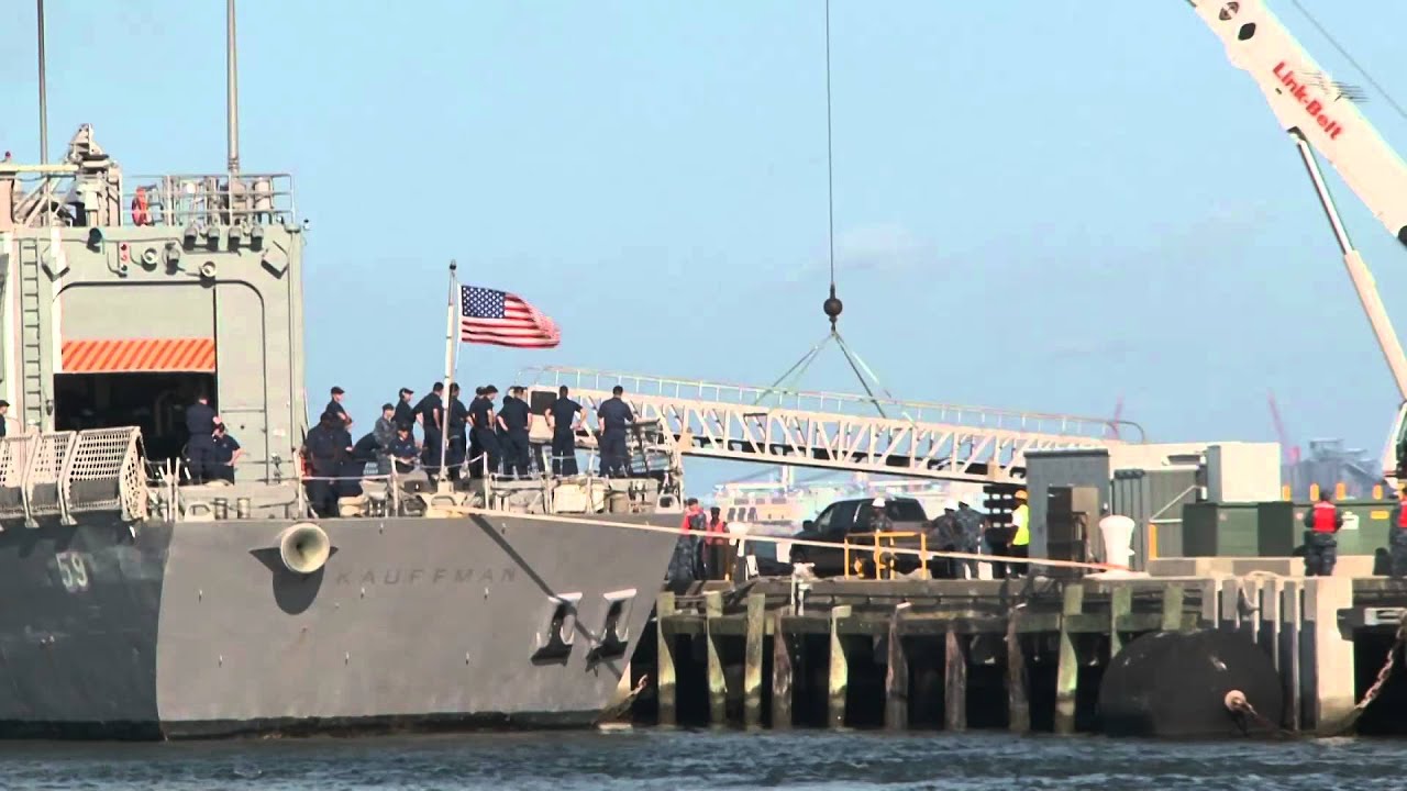 Navy sorties to avoid Hurricane Irene-2 - YouTube