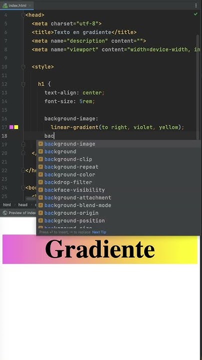 Sabes hacer texto degradado SOLO con CSS? #shorts - YouTube