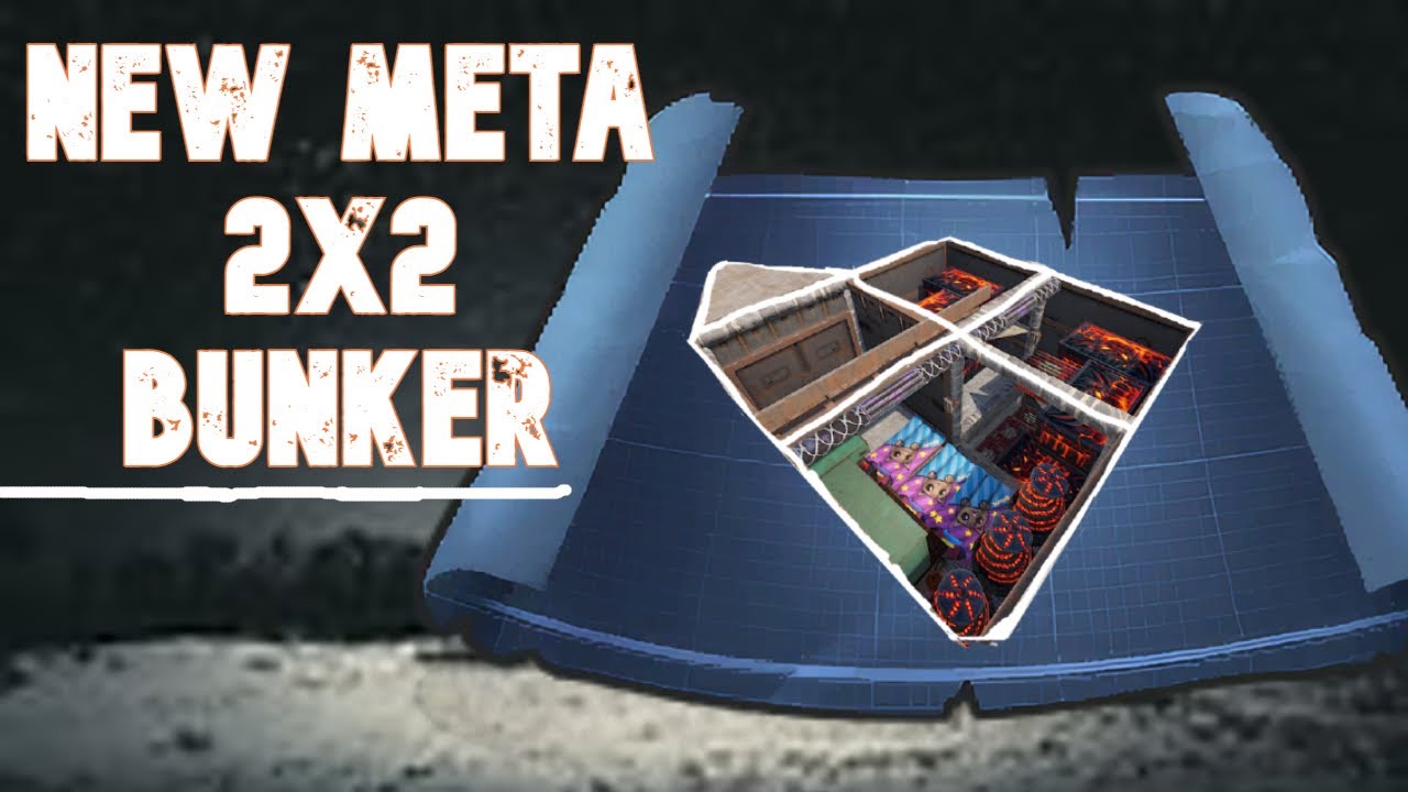 New Meta Bunker 2x2 Rust Base Design - YouTube
