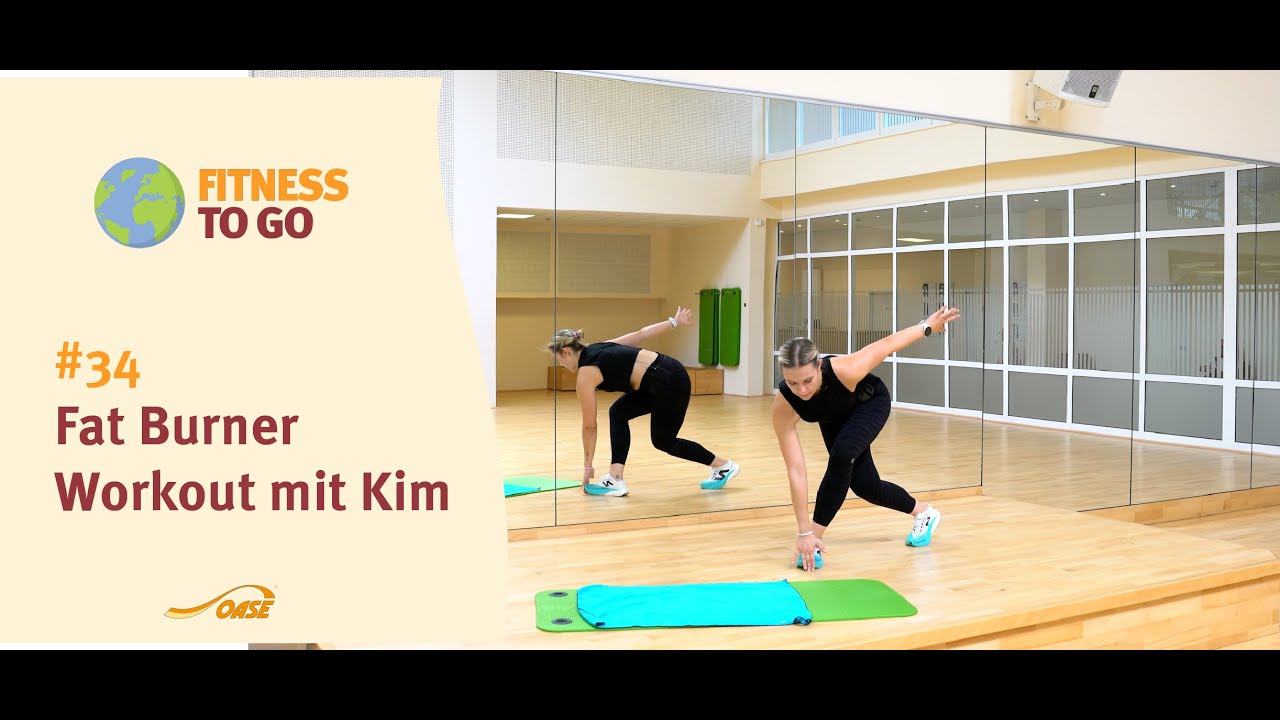 #34 Fat Burner Workout mit Kim | Fitness To Go - YouTube
