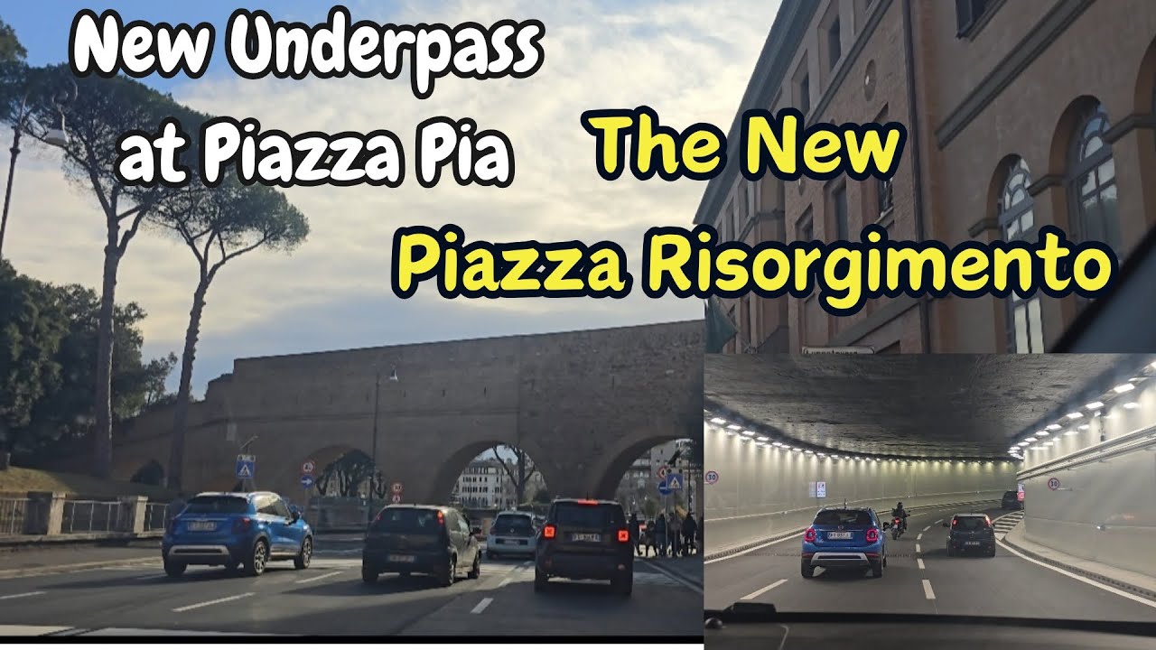 Passing Around Vatican on the 24th of December 2024 New underpass ...