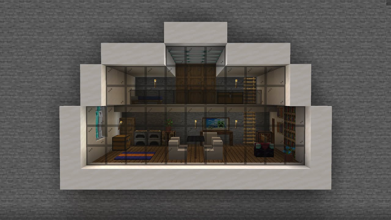 Minecraft - How to build a modern mountain base - YouTube