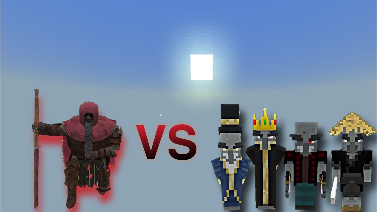 Soulless Knight vs Powerful Illager Bosses By (Microwave) | Minecraft ...