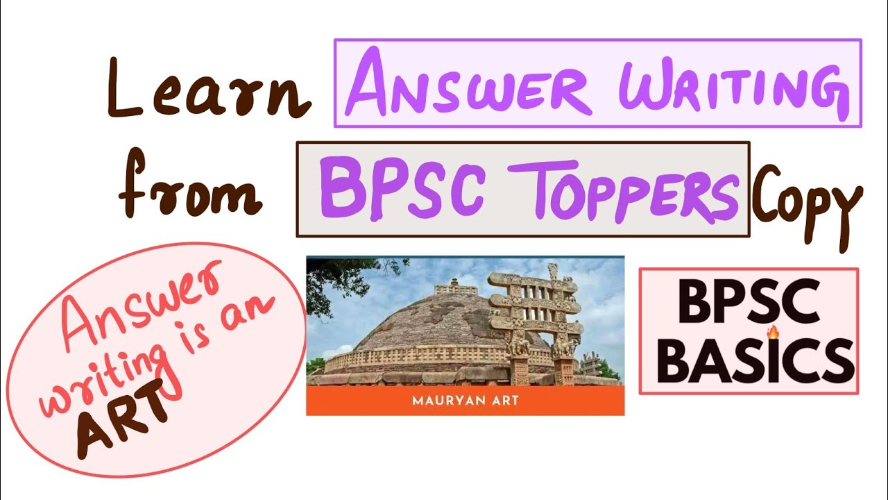 ANSWER WRITING for BPSC MAINS - learn from BPSC TOPPERS COPY # ...