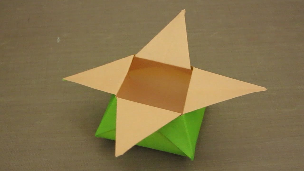 ORIGAMI STAR BOX - VIEWER REQUEST! - YouTube