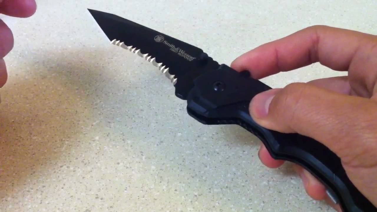 Smith&Wesson Assisted Opening Knife SW911B - YouTube