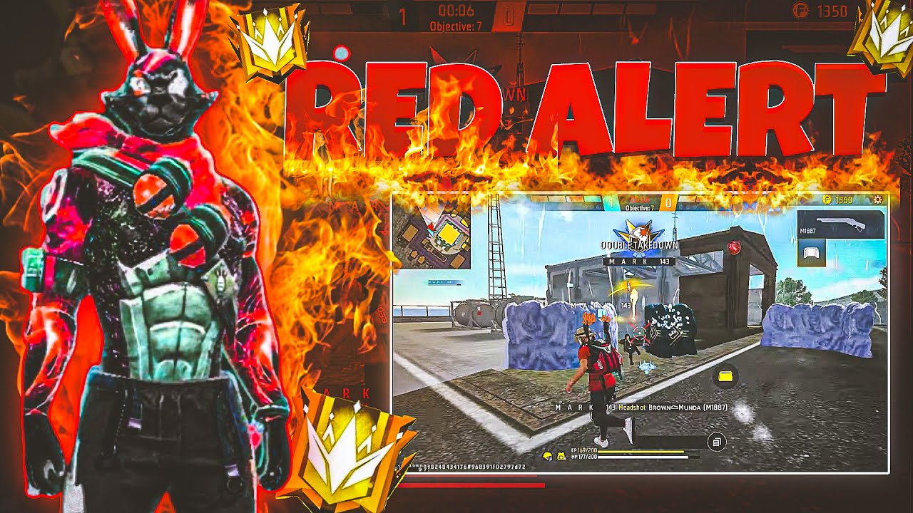 FREE FIRE AUTO HEADSHOTS || ONLY RED FREE FIRE GAMEPLAY || FREE FIRE ...