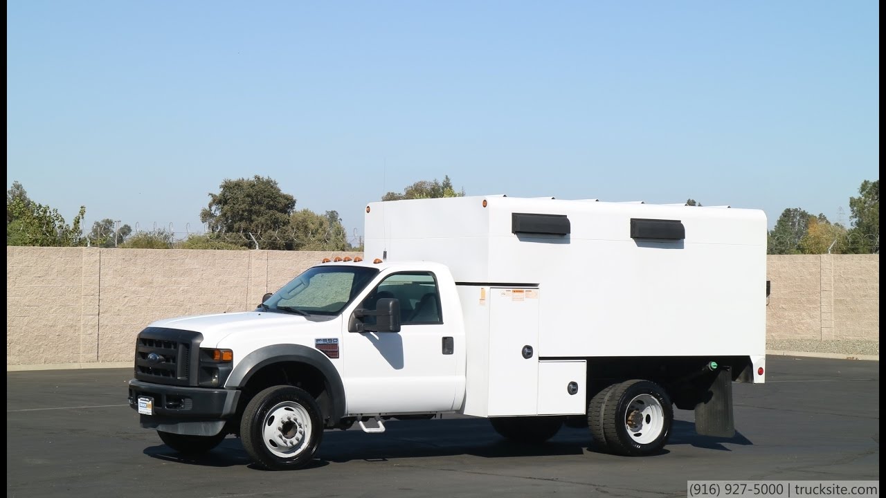 2008 Ford F550 12' Chip Dump Truck - YouTube