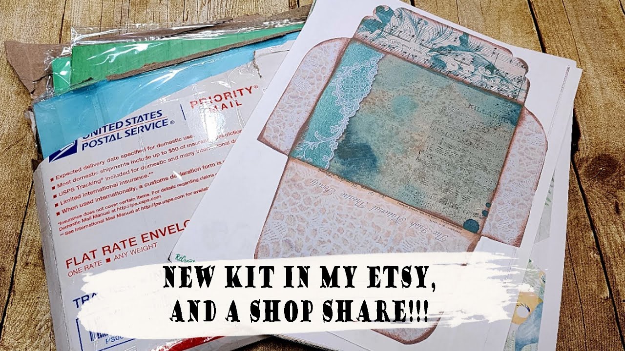 New Digi Kit in Etsy, and a shop share!! - YouTube