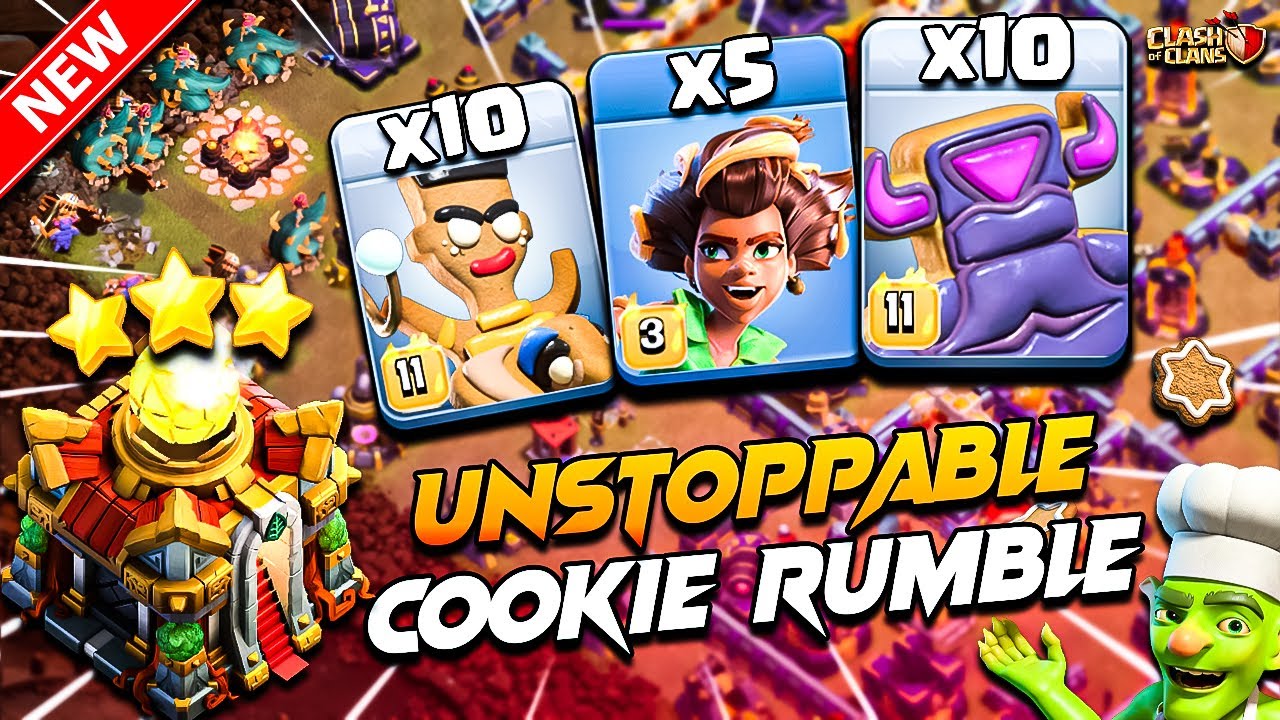 Easily 3 Star TH16 COOKIE RUMBLE Attack Strategy | Best TH16 Cookie Attack With Root & Ram Rider ...
