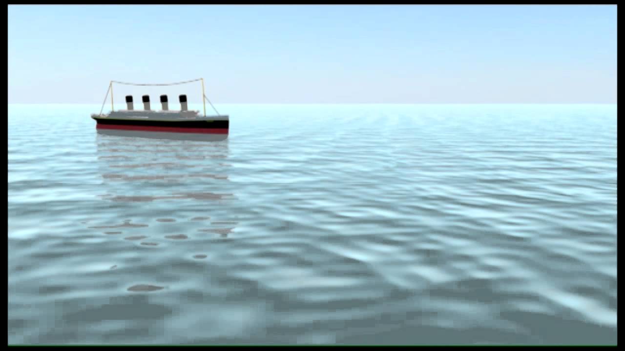 The Sinking Of Titanic in Maya - YouTube