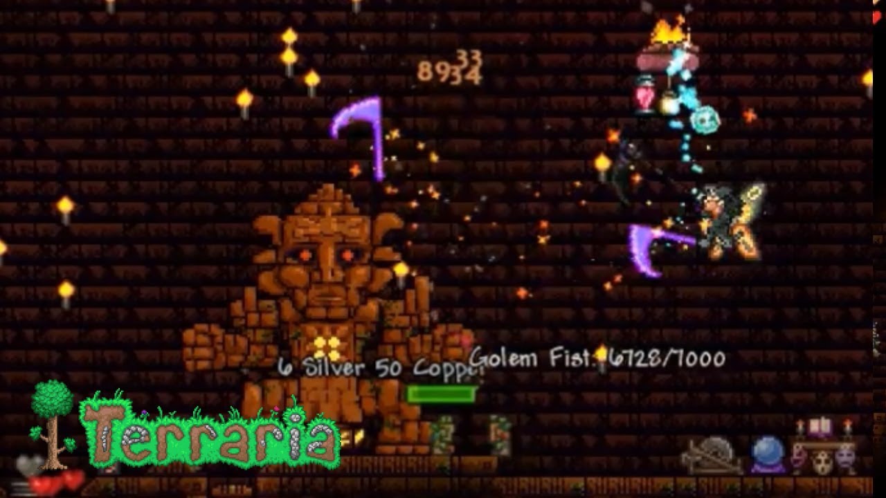 Golem - Terraria : Boss fight - YouTube