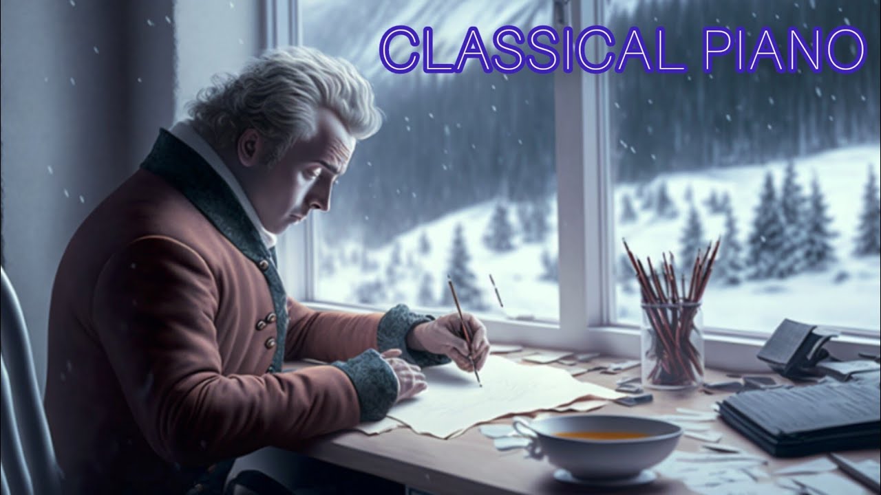 Relaxing Classical Music for studying, Piano Music, Winter Ambience for ...