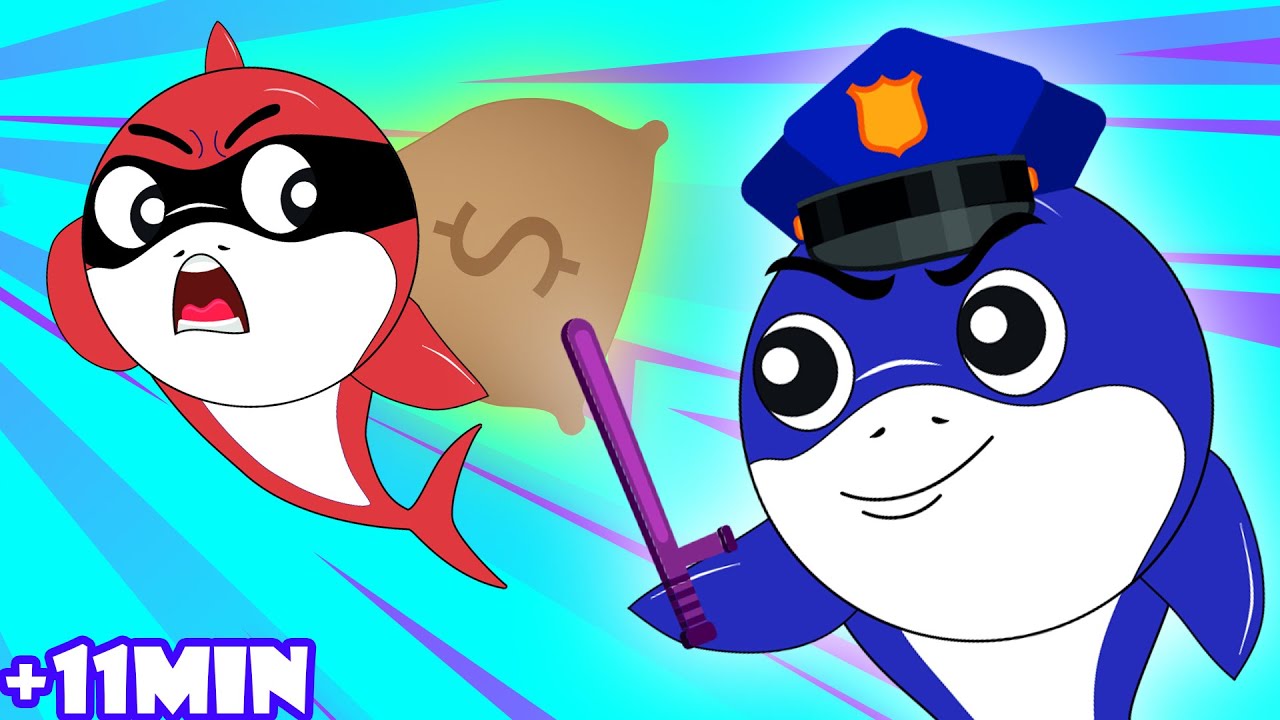 New Police Officer Song | Catching The Thief | Baby Shark + More - YouTube